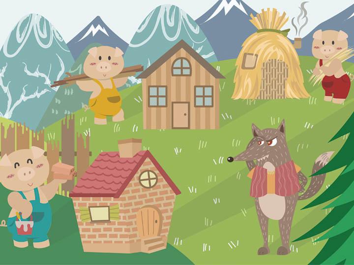 The Three Little Pigs Build Their Houses | Discovery Education